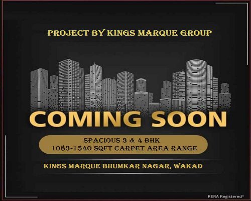 Kings Marque Wakad -Buy Best 3/4BHK Price 1.3Cr Pre-Launch